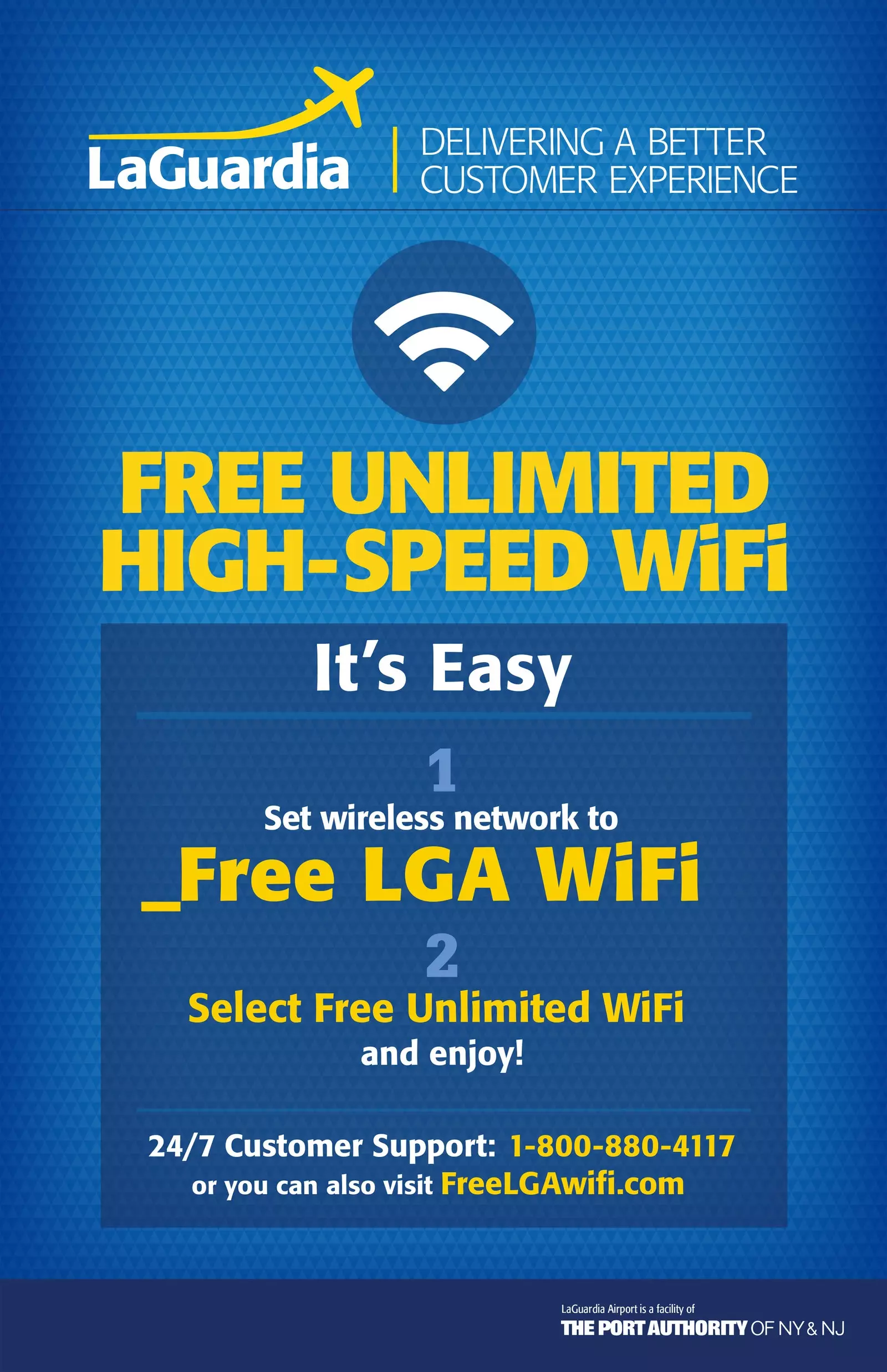 LGA gratis WIFI-poster