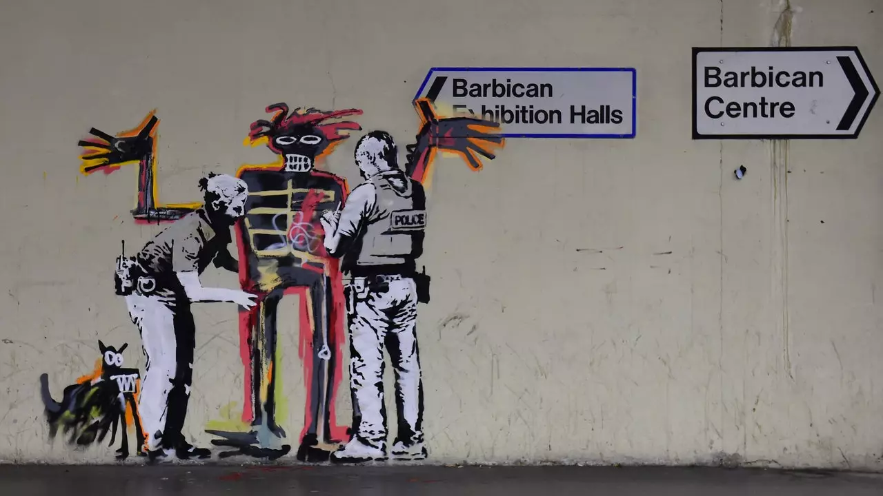 V Londýně se objevily dvě nové nástěnné malby Banksy, které odkazují na Basquiat